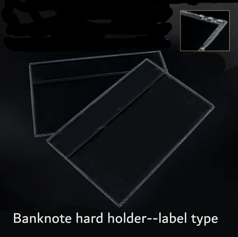 banknote sleeves note hard holder has label area banknote collection MingT