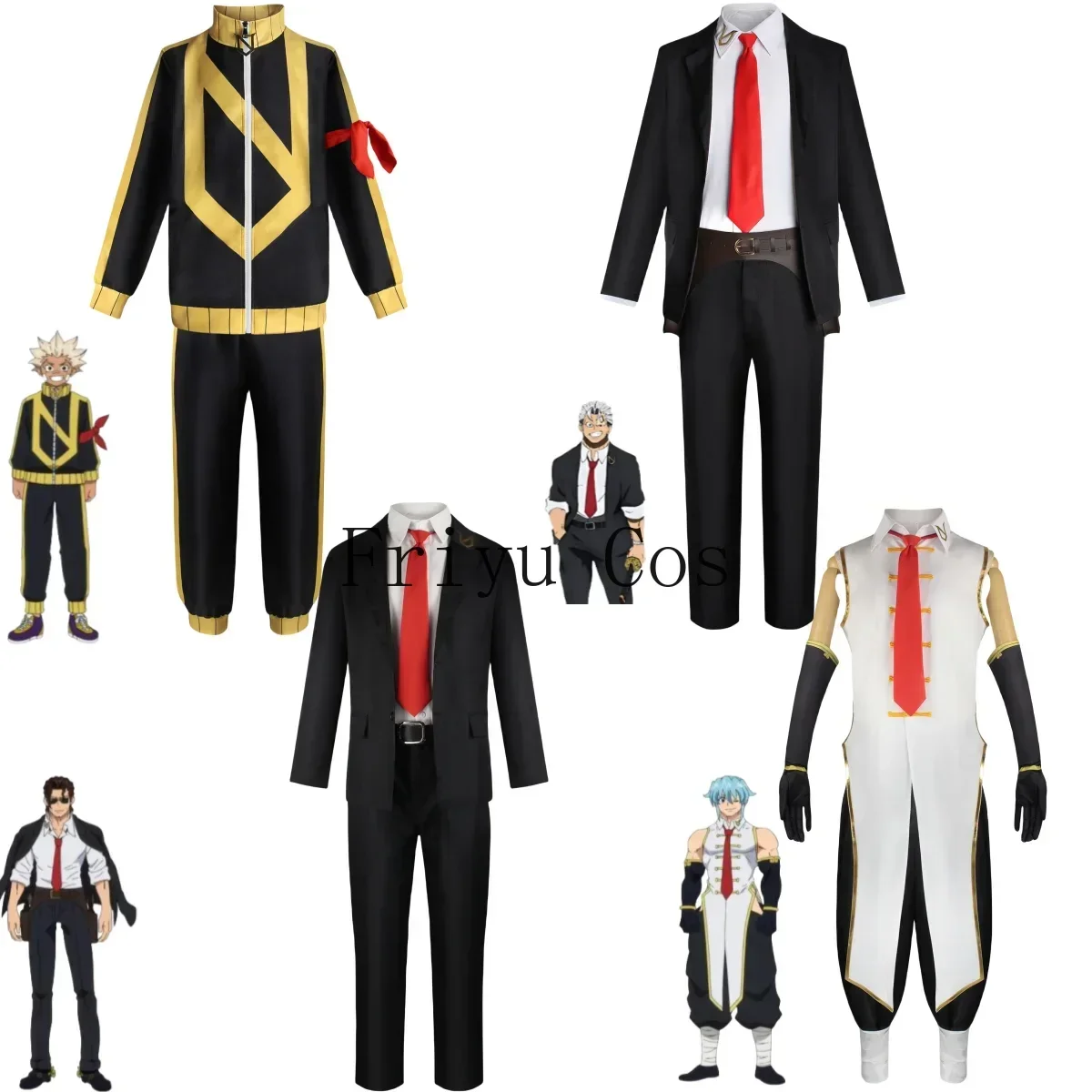 Anime Undead Unluck UNION Sheng Shimshian Andy Cosplay Costume Union ...