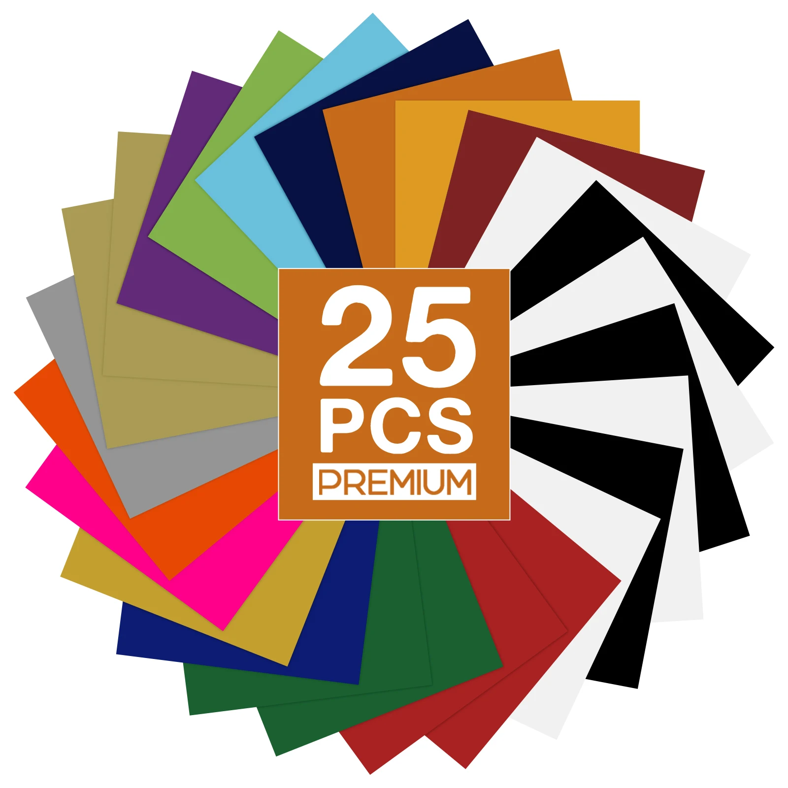 HTVRONT-25-Pack-12X10inch-Heat-Transfer-Vinyl-Sheets-Multi-color-Heat ...