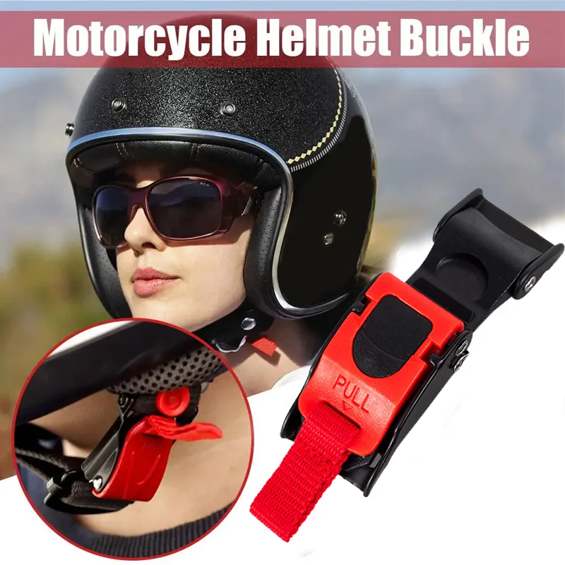 4/6Pcs Motorcycle Helmet Speed Clip Chin Strap Quick Release Pull ...