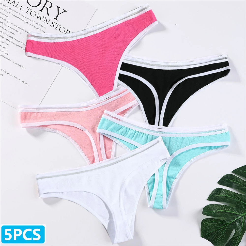 Sous vêtements en coton string pour femme, culotte sexy, caleçon ...