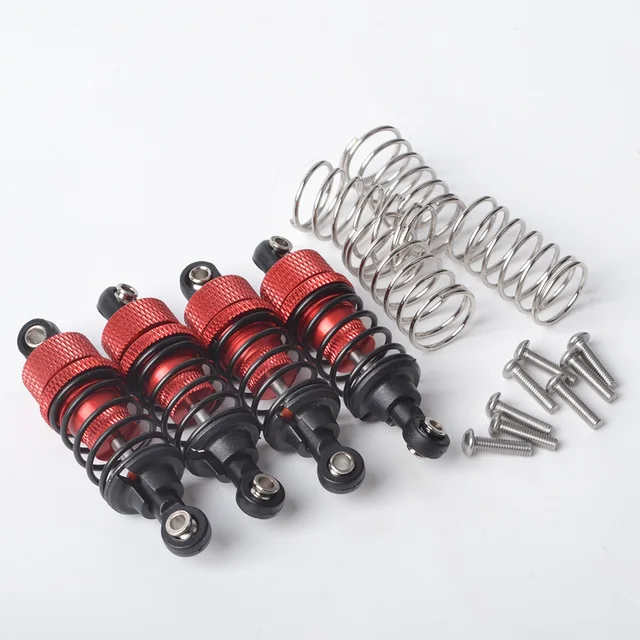 4PCS Aluminium Oil Shock Absorber Damper for Tamiya TT-02 TA05 TL-01 MF-01X HPI Kyosho Redcat 1/ ...