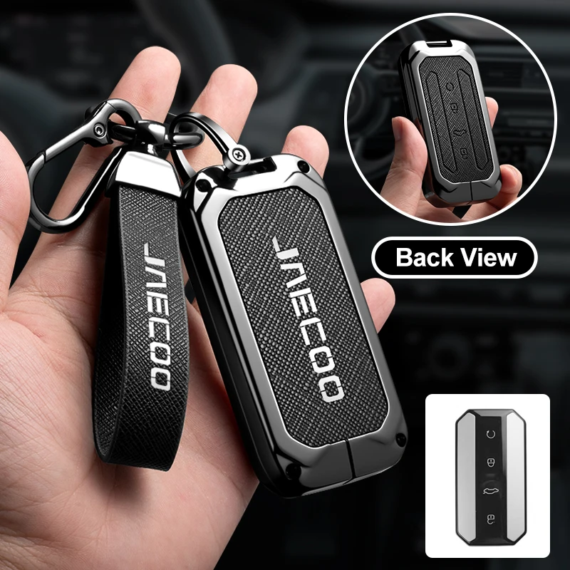 Metal Leather Car Key Case Cover for Chery Jaecoo J5 J7 2025 Smart ...