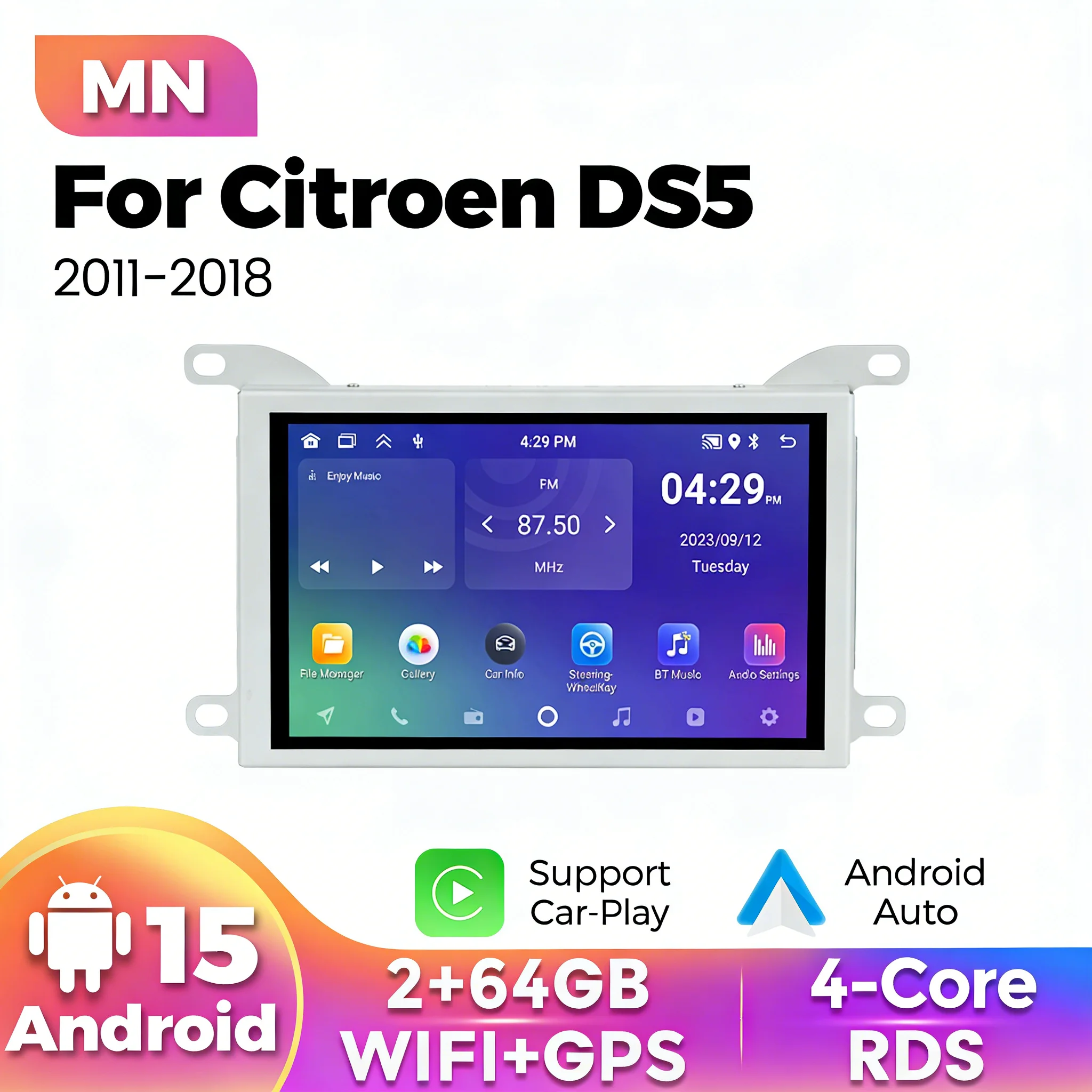 Autoradio Android Screen For Citroen DS 5 DS5 Navigation GPS Stereo 508 ...