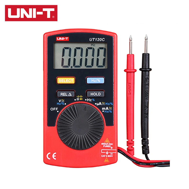 Uni-t Ut120a Ut120b Ut120c Pocket Size Digital Multimeter Ac / Dc ...