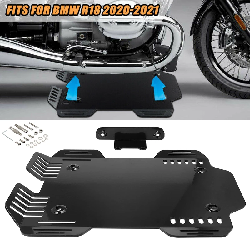 Motorcycle Black Skid Plate Protection Cover Engine Chassis Under Guard ...