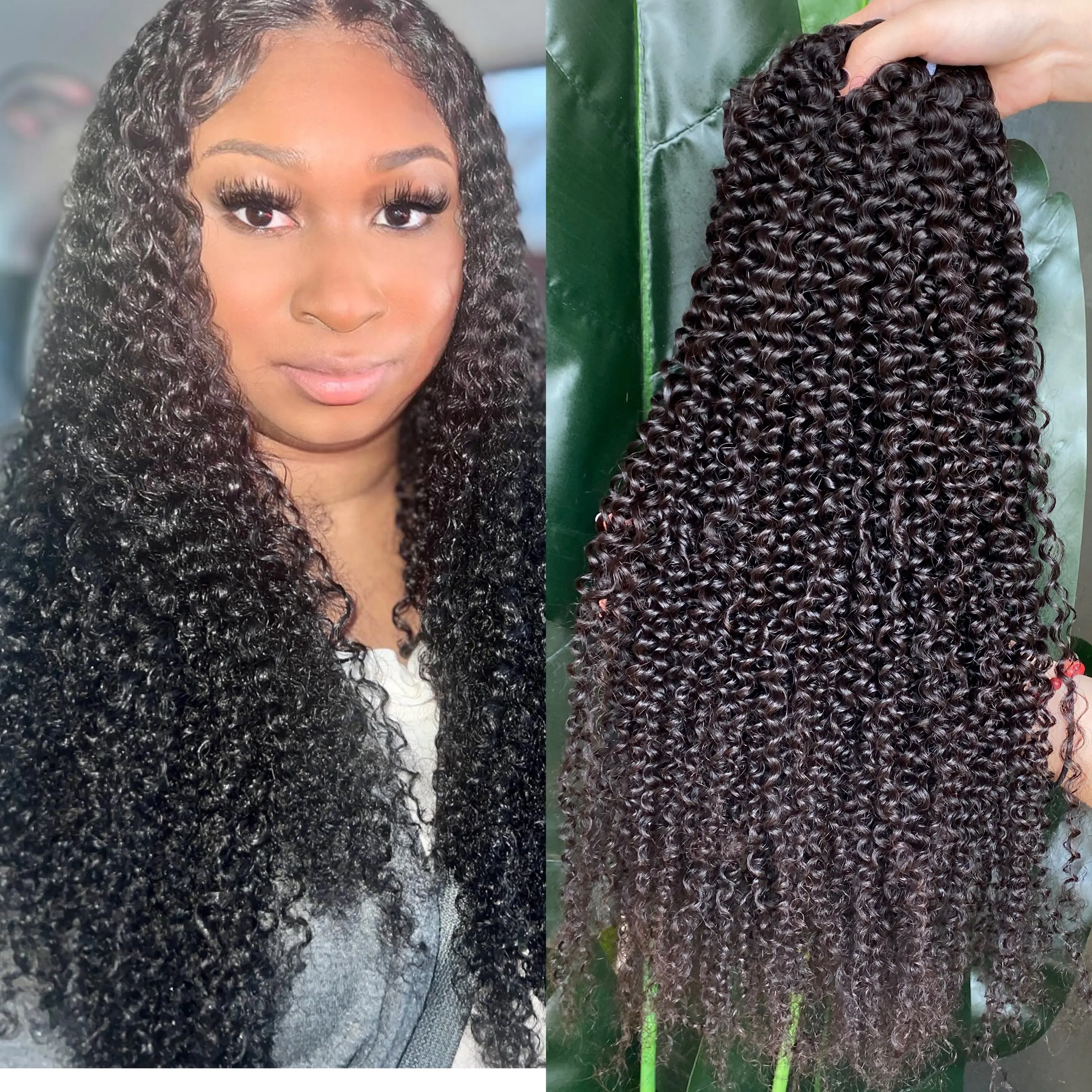 Kinky Curly Human Hair Bundles Cheap Price Natural Hair Extensions ...