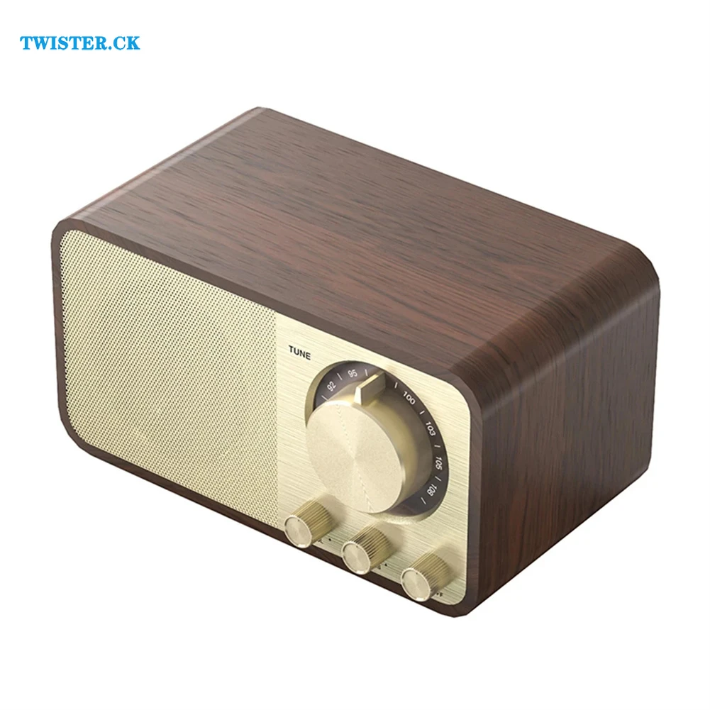 Retro-Radio-Portable-Mini-Wireless-Speakers-Vintage-Wooden-Speaker-For ...