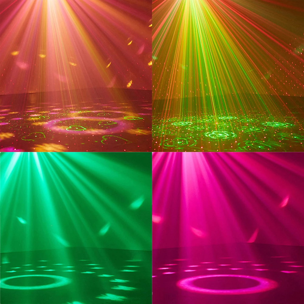 Green Rave Lights Background