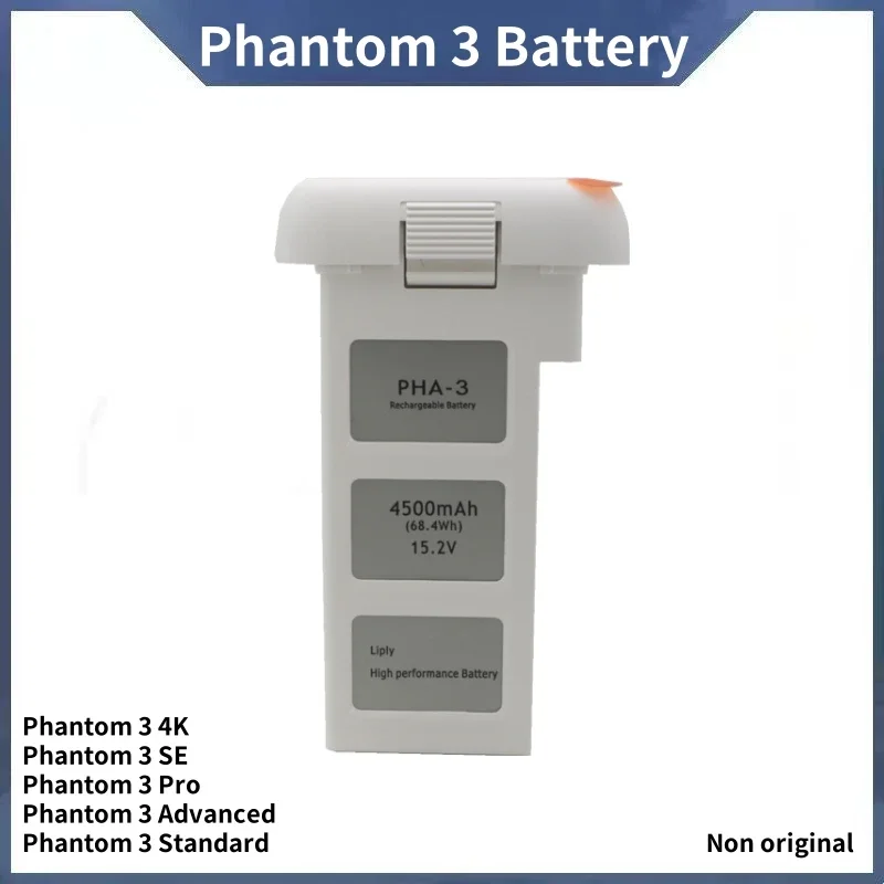 For Phantom 3 Battery 4500mAh Flight Time 24 Minutes Compatible Phantom ...