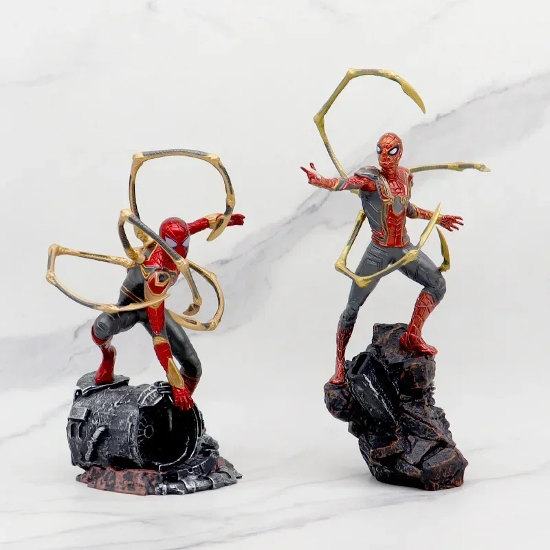 Disney-Steel-Spider-Man-Figura-Anime-Ornamentos-de-M-o-Sem-Retorno-Saco ...