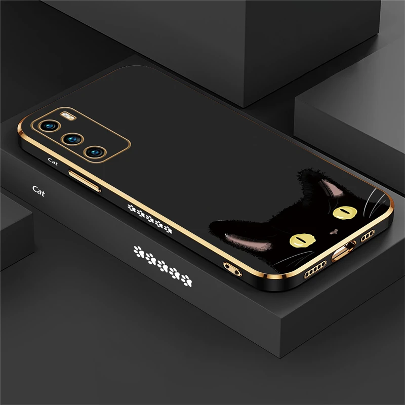 Cat-Phone-Case-For-Huawei-P40-P20-P30-Pro-Lite-Mate-20X-30-40-Soft ...