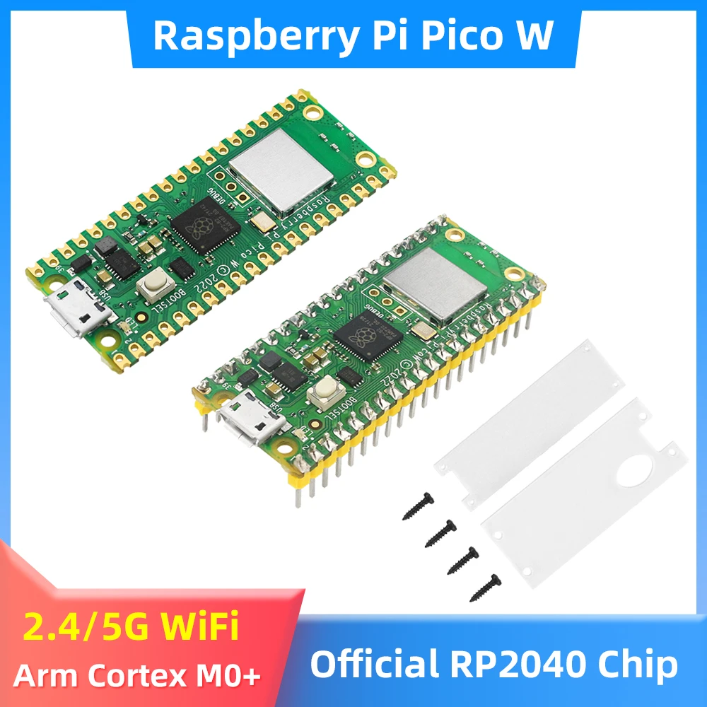 Raspberry Pi Pico W With Wifi 2.4 5g Wireless Module Official Rp2040 Dual-core Processor ...