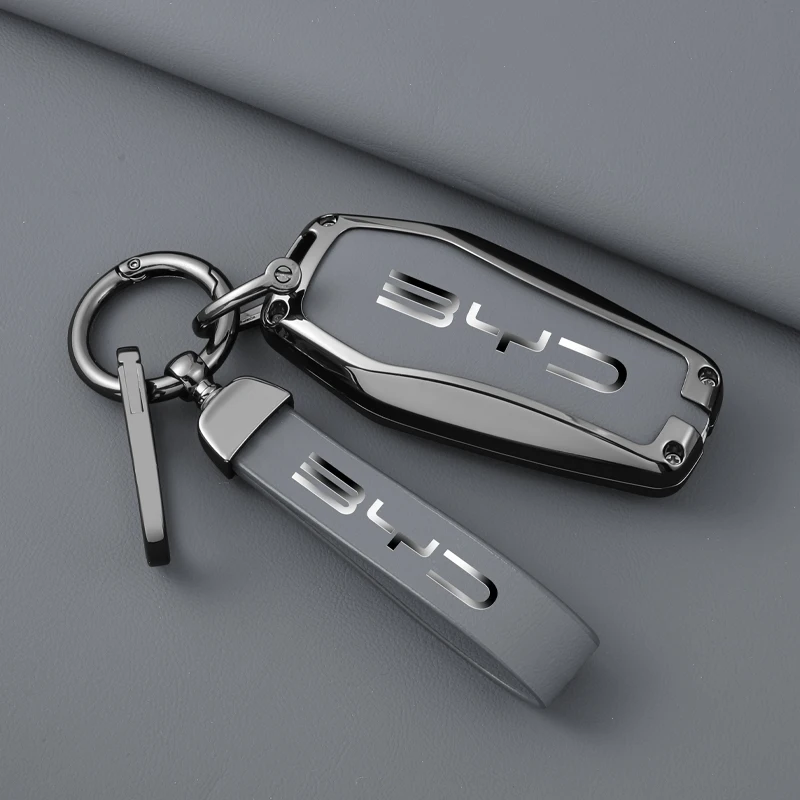 Alloy-Leather-Car-Key-Case-Cover-for-BYD-Song-Plus-Atto-3-Han-EV-Tang ...