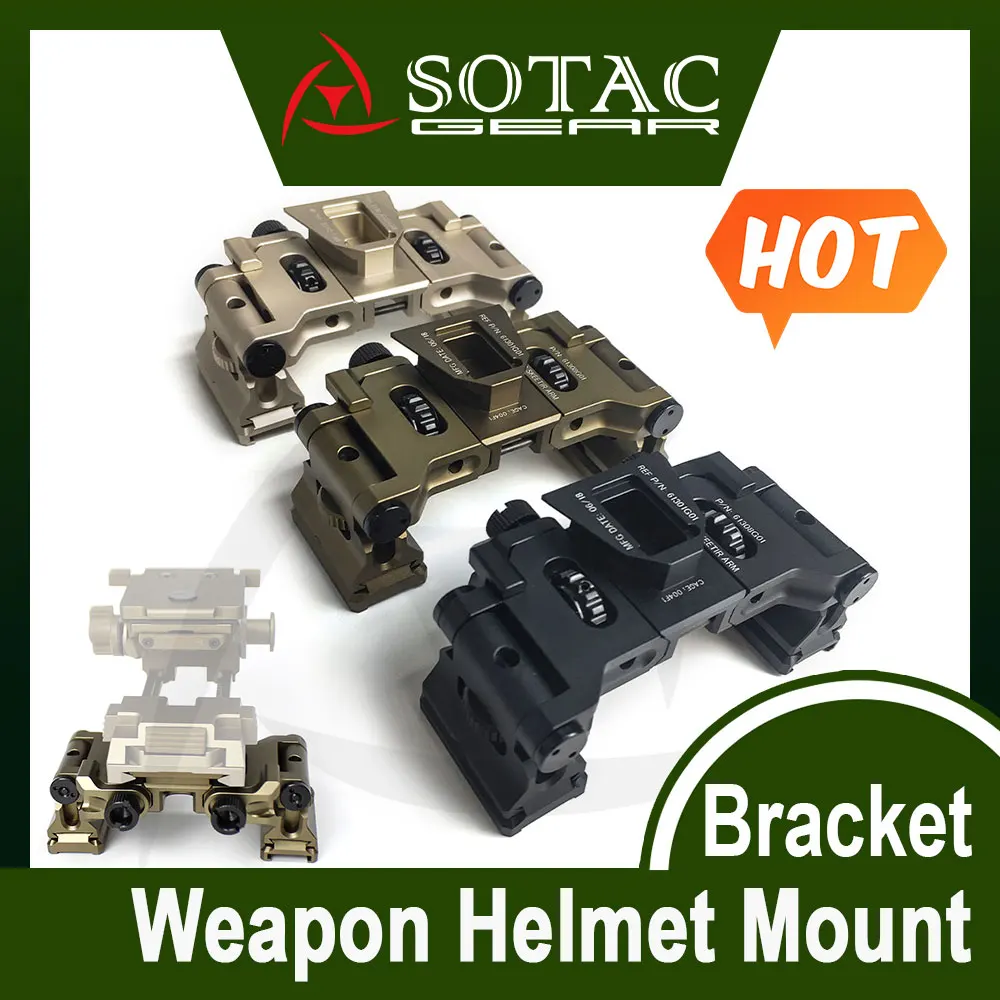 Tactical-2024-New-Universal-Dual-Helmet-Mount-Bridges-Bracket-Fit-L4G24 ...