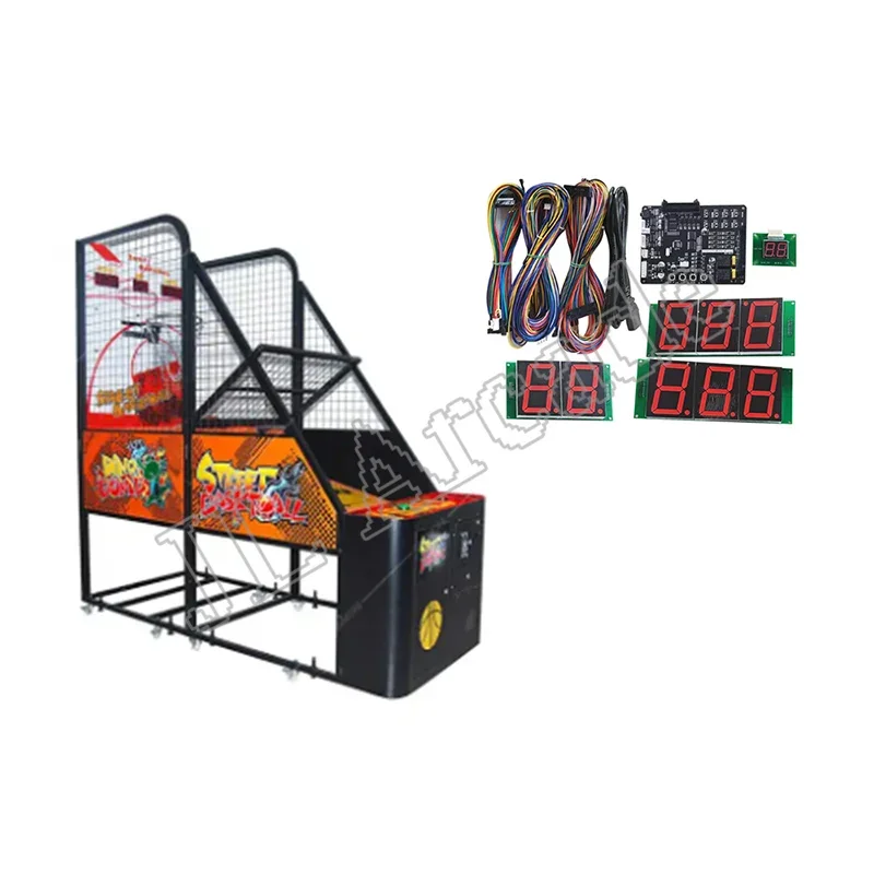Arcade-Basketball-Machine-Cabinet-Adult-Street-LCD-Board-Coin-Operated ...
