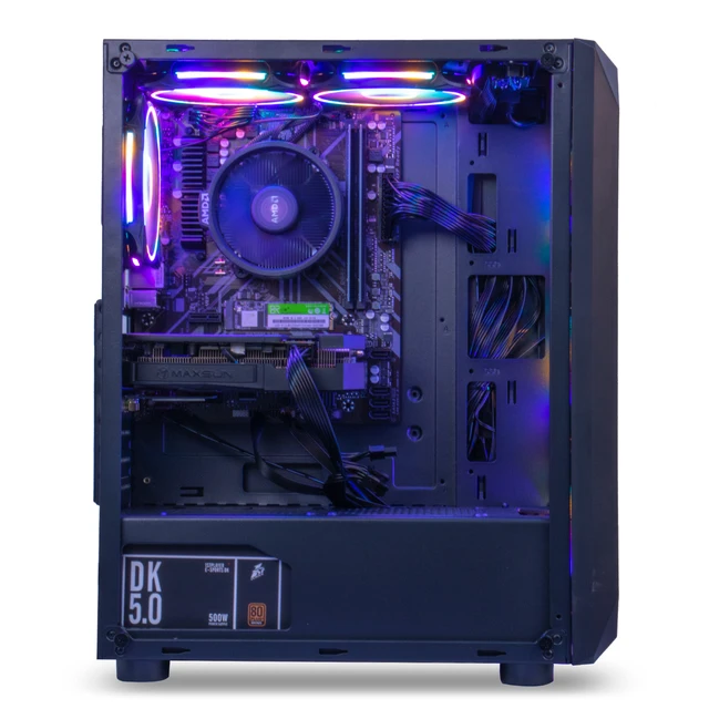 MXZ Gaming PC Ryzen 5 5500 RTX3060 500GB NVME Windows10 Pro Key Desktop ...