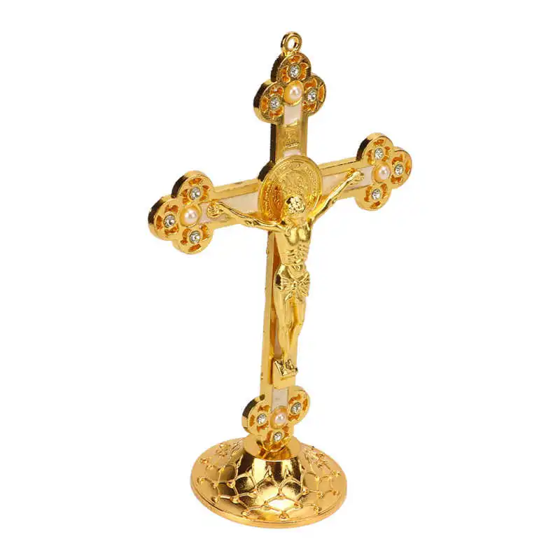 Wall-Crosses-Standing-Crucifix-Catholic-Engraving-Retro-Style-Holy ...