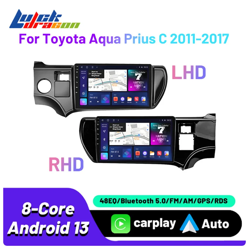 Autoradio Car Radio For Toyota Aqua Prius C 2011-2017 Android 13 ...