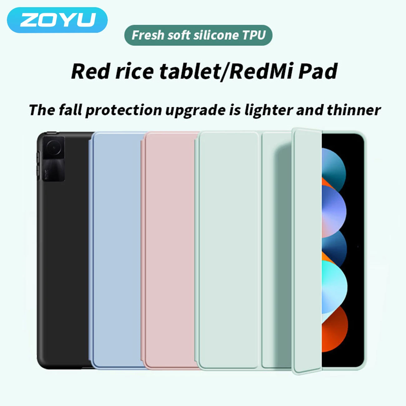 ZOYU For Xiaomi Redmi Red Mi Pad 2022 Tablet Kids Magnetic Folding ...