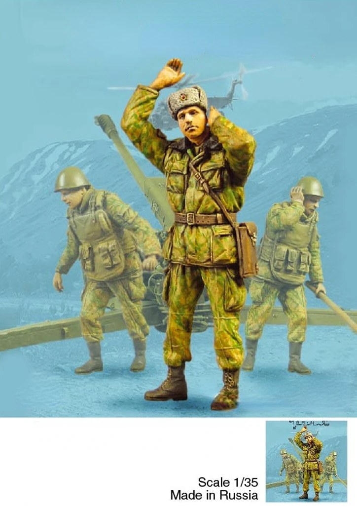 1:35 Scale Die-cast Resin Figure Model Assembly Kit Wwii Russian ...
