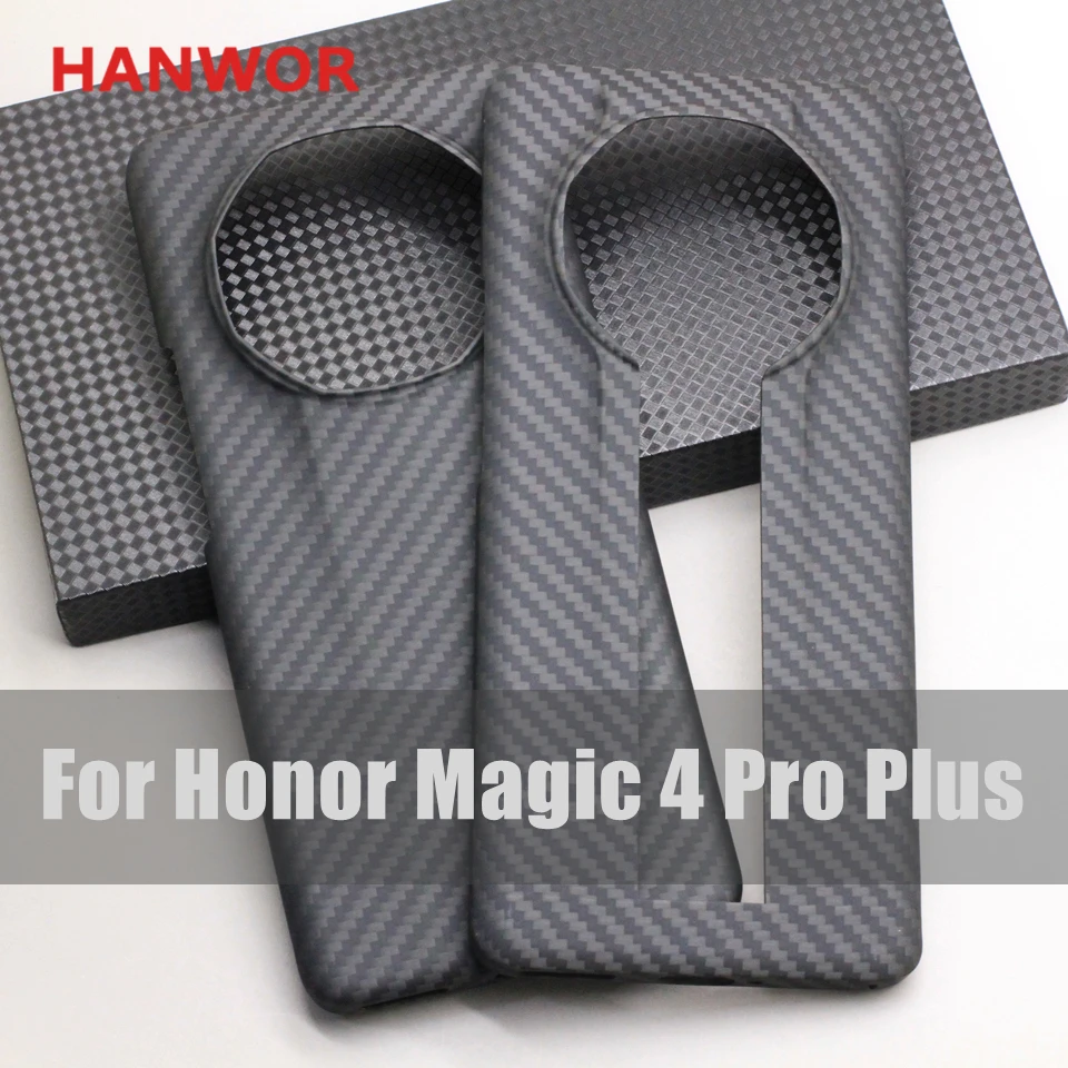 HANWOR Pure Carbon Fiber Protective Case for Honor Magic 4 3 Pro Plus ...