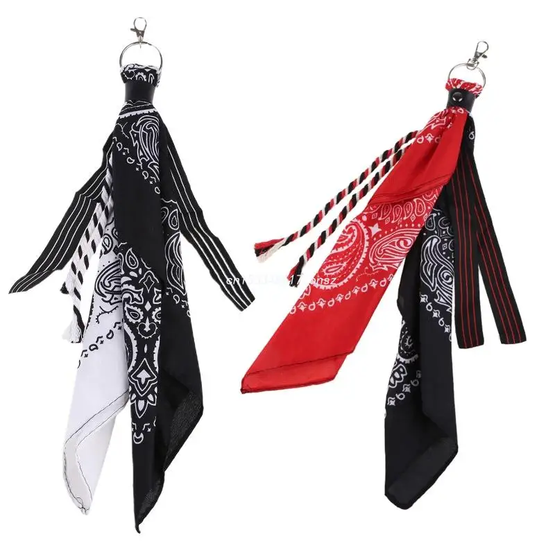 1pc Unisex Hip Hop Paisley Bandana Kerchief Wallet Chain Rock Punk ...