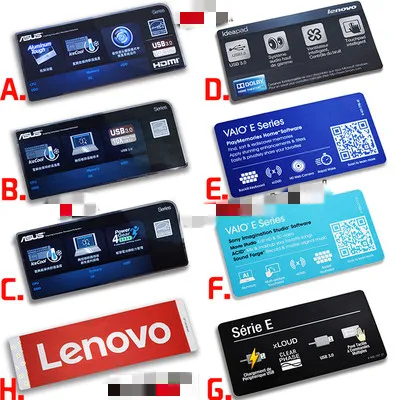 Special ASUS Lenovo VAIO Label Sticker For Laptop PC Tablet Desktop ...