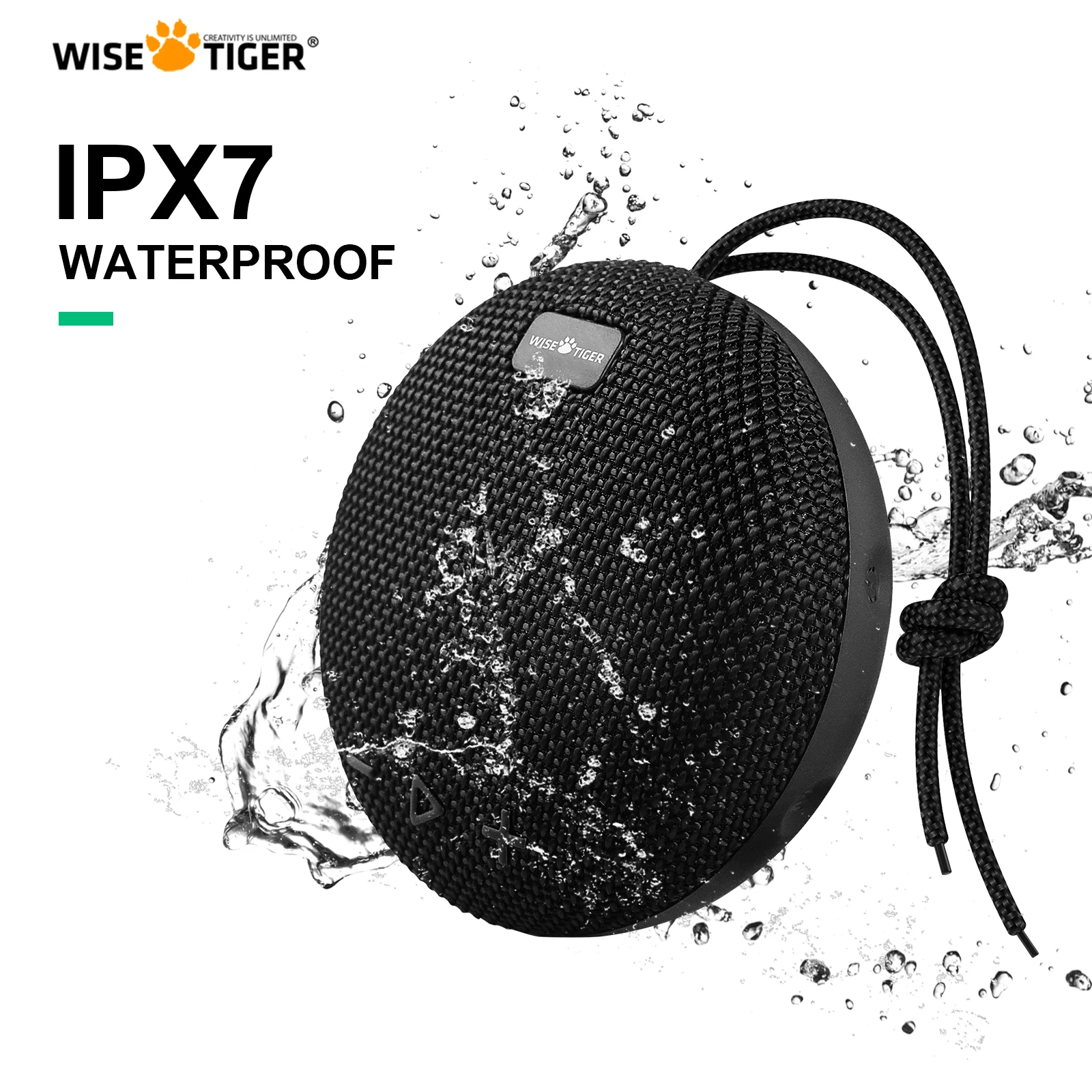 Wisetiger Bluetooth Speaker Outdoor Ipx7 Waterproof Wireless Stereo ...