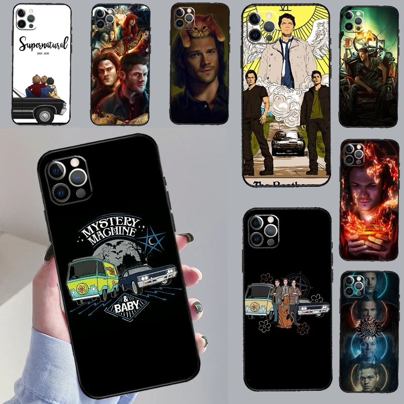 Supernatural Tv Show Case For iPhone 16 11 12 13 14 15 Pro XS Max XR X ...