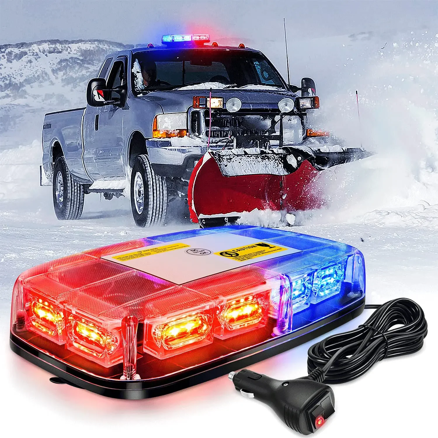 48LED-Car-Emergency-Strobe-Lights-Roof-Top-Safety-Warning-Flashing ...