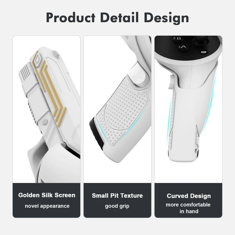Upgrade Vr Controller Gun Case Compatible With Oculus Quest 2 Cover For ...