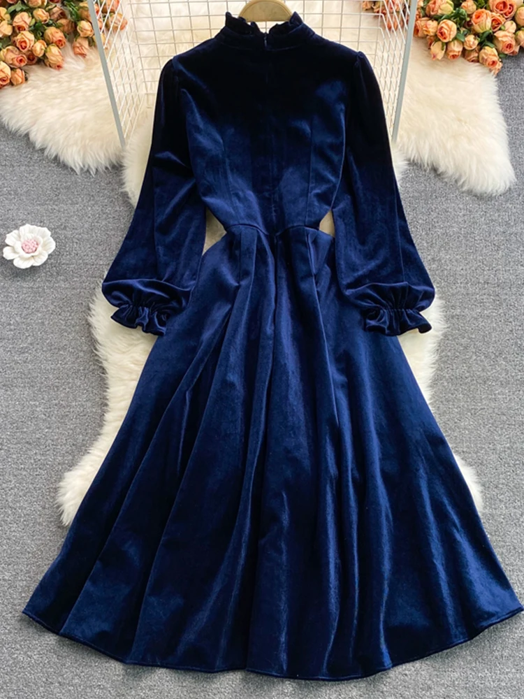 Aibeautyer-vestido-de-gasa-con-botones-para-mujer-traje-de-una-sola ...