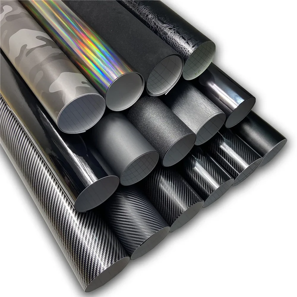 Black-Vinyl-Stickers-For-Car-Films-Decals-Wrapping-Glossy-Matte-Chrome ...