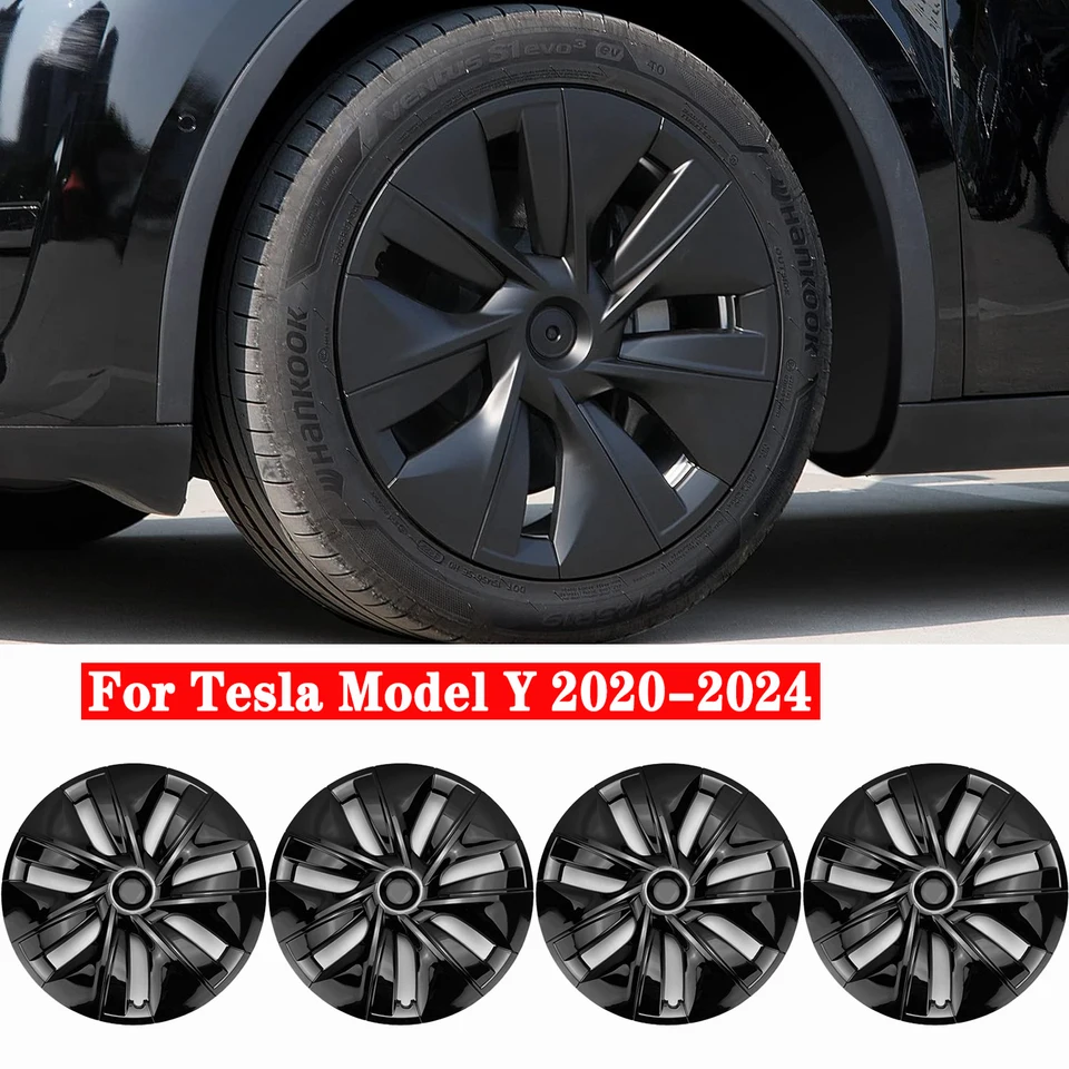 19 Inch Gemini Hubcaps Matte Black Protection EVACA 19 Inch Wheel ...