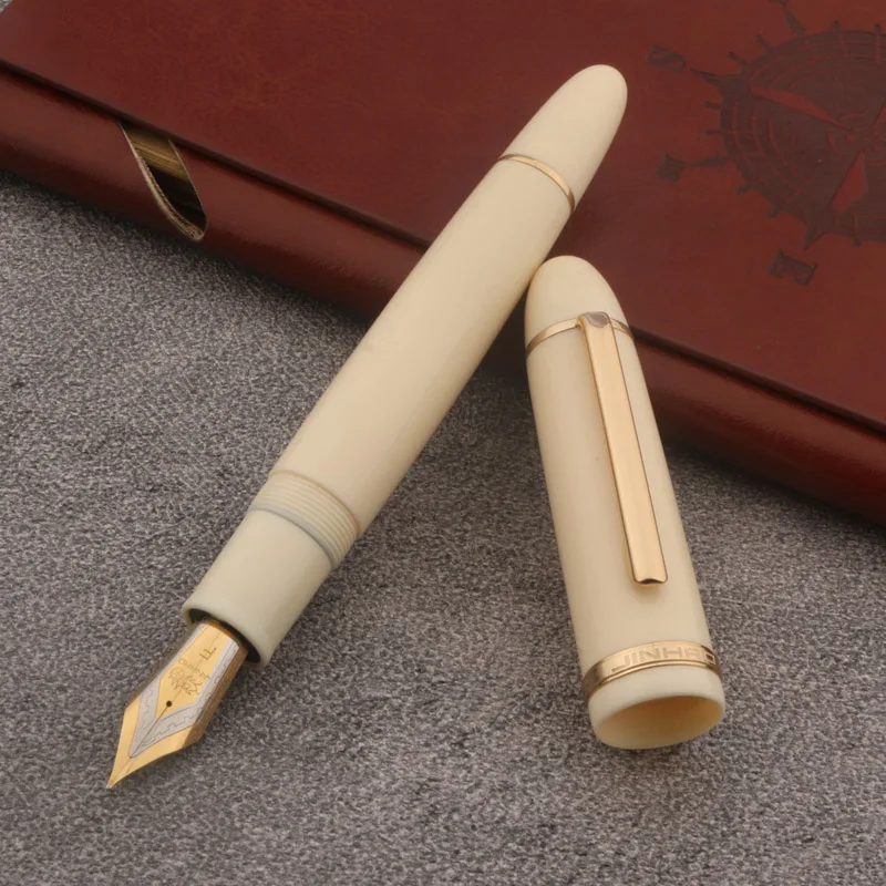 Luxury-Jinhao-Acrylic-X159-Fountain-Pen-Green-Ink-Pen-Spin-Gold-no-8-EF ...