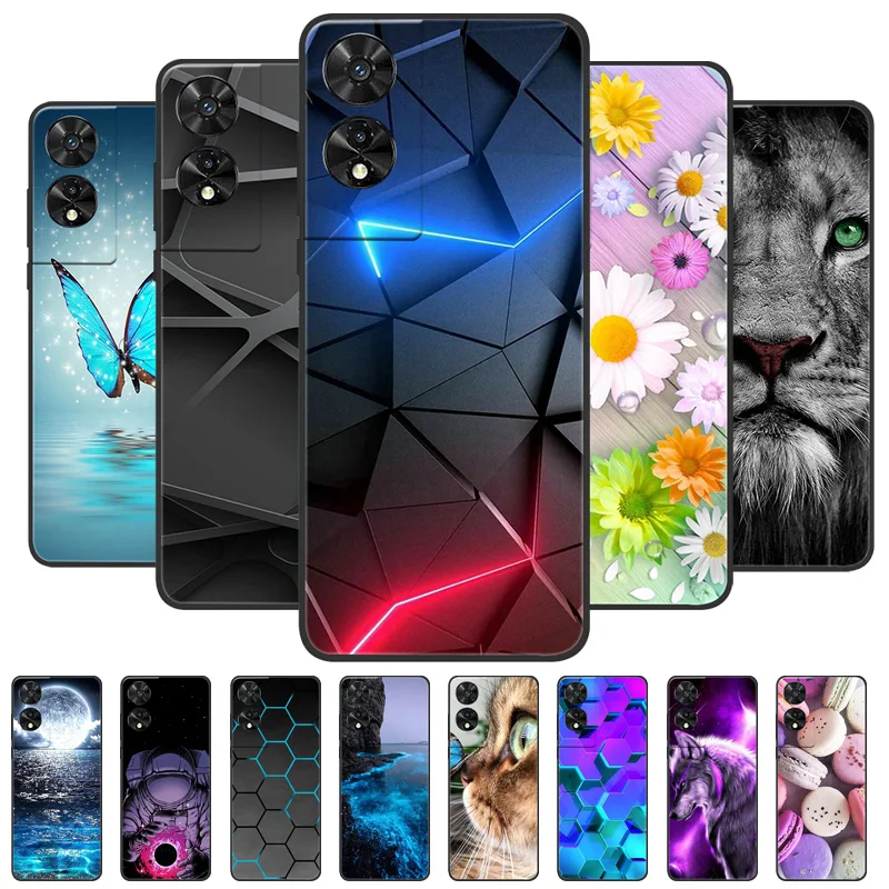 For TCL 50 5G Case 2024 Soft Black Silicone TPU Phone Back Cover for ...