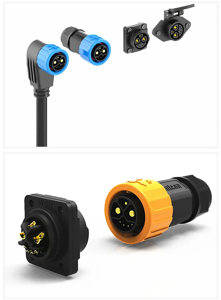 50a Motorcycle Charger Plug Socket Male Female M23 2+1+5 Battery ...