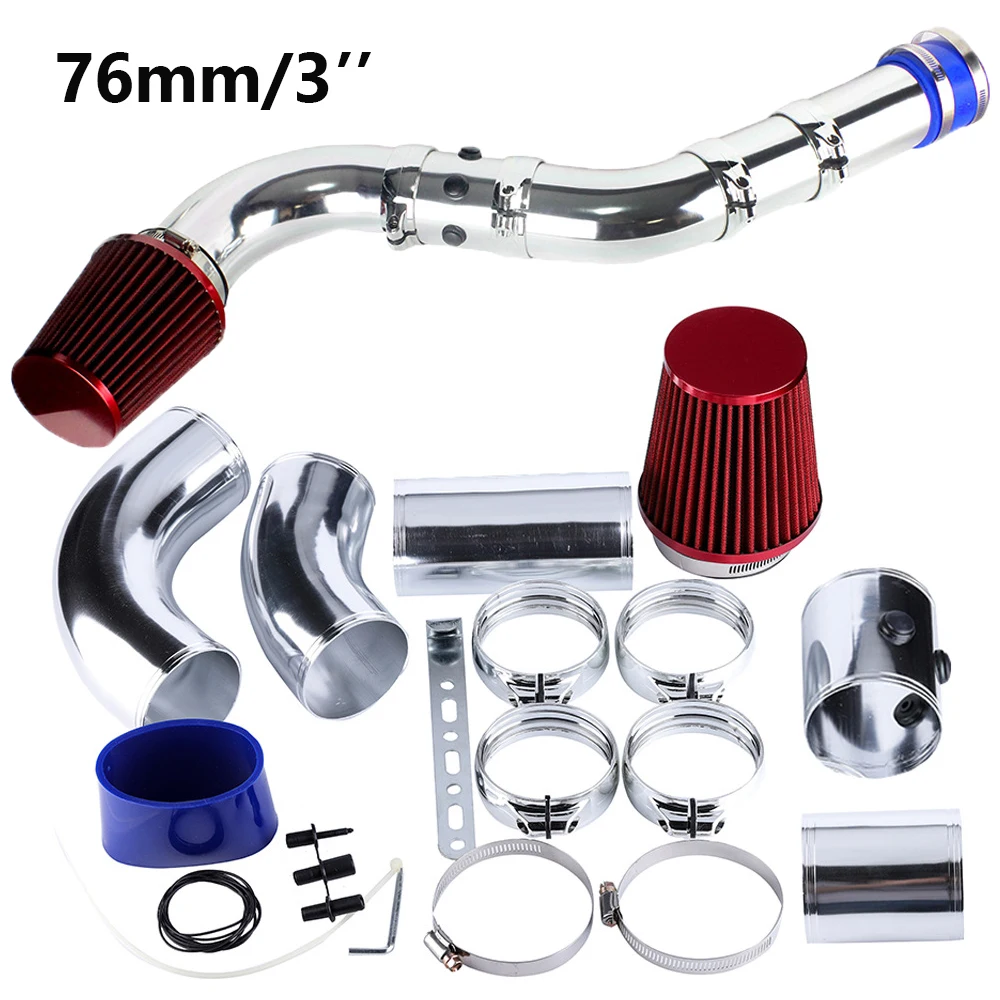 76mm-3-Universal-Car-Cold-Air-Intake-System-with-Air-Filter-Auto ...