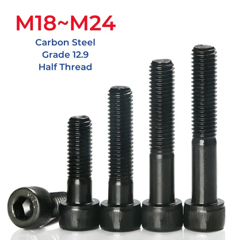 M18 M20 M22 M24 Grade 12.9 Hoge Sterkte Koolstofstaal Half Draad ...