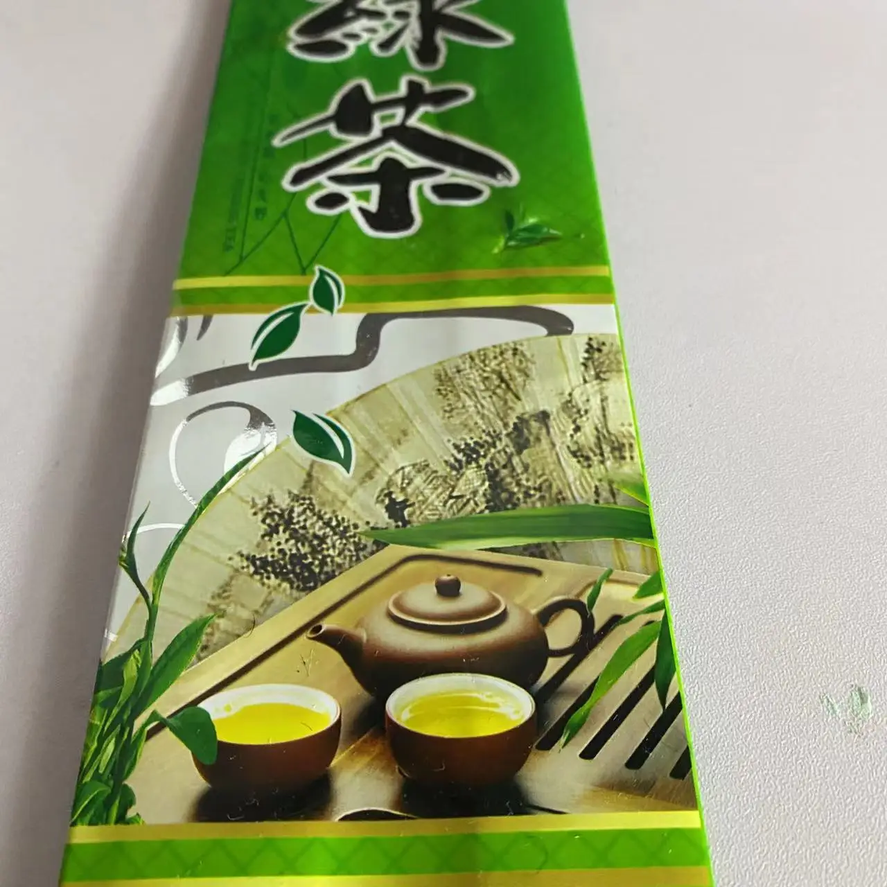 250 G Queshe Törmelék Tea Táska Cipzáras Táskák Kínai Törött Zöld ...