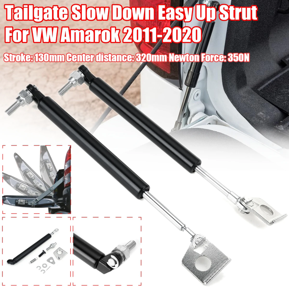 Rear-Left-Right-350N-Shock-Assist-for-Volkswagen-Amarok-2011-2020 ...