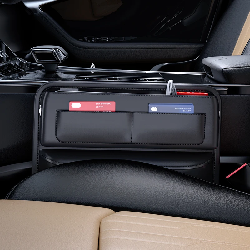 Car-storage-box-Slit-storage-box-Leather-Universal-Crevice-Side-Storage ...