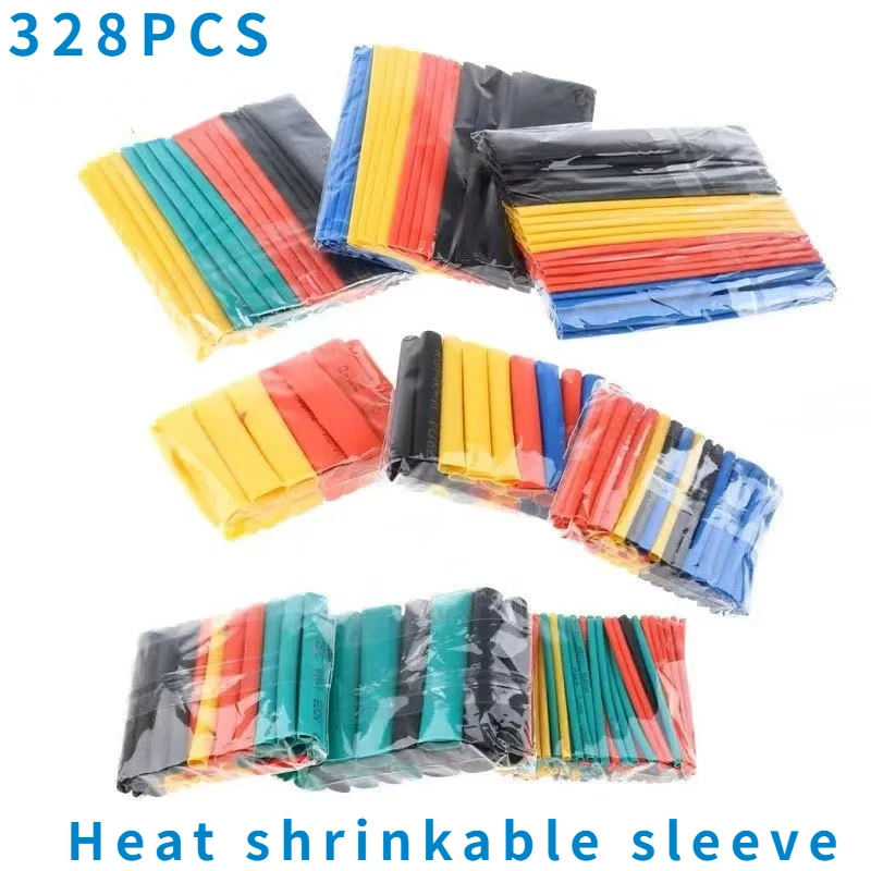 328pcs-Heat-Shrink-Tube-Kit-Shrinking-Assorted-Polyolefin-Insulation ...