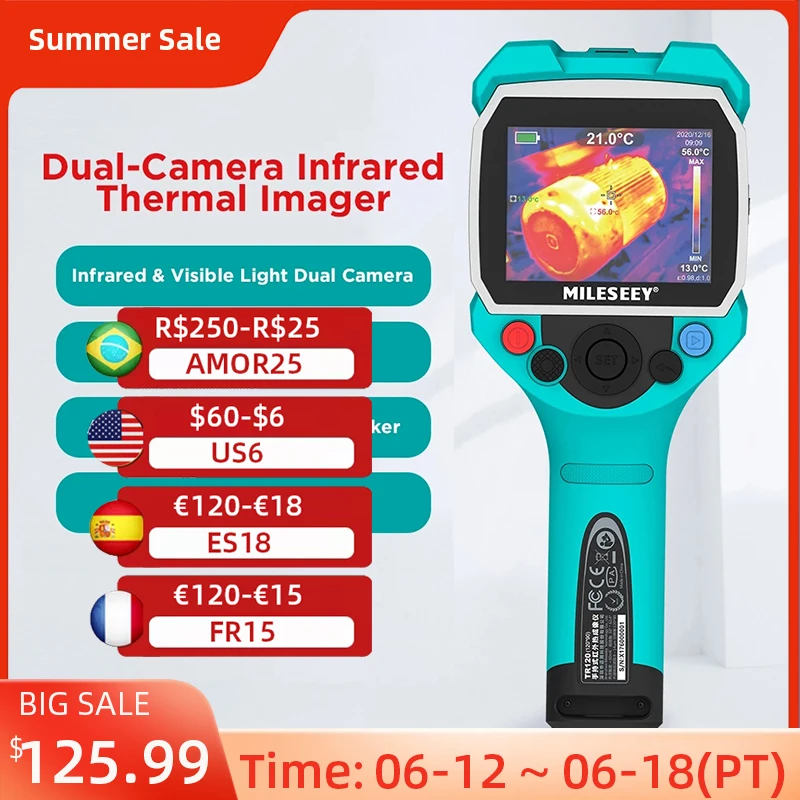 ATA LESEEY Cycleur Thermique Professionnel Mat, Caméra Infrarouge Haute ...