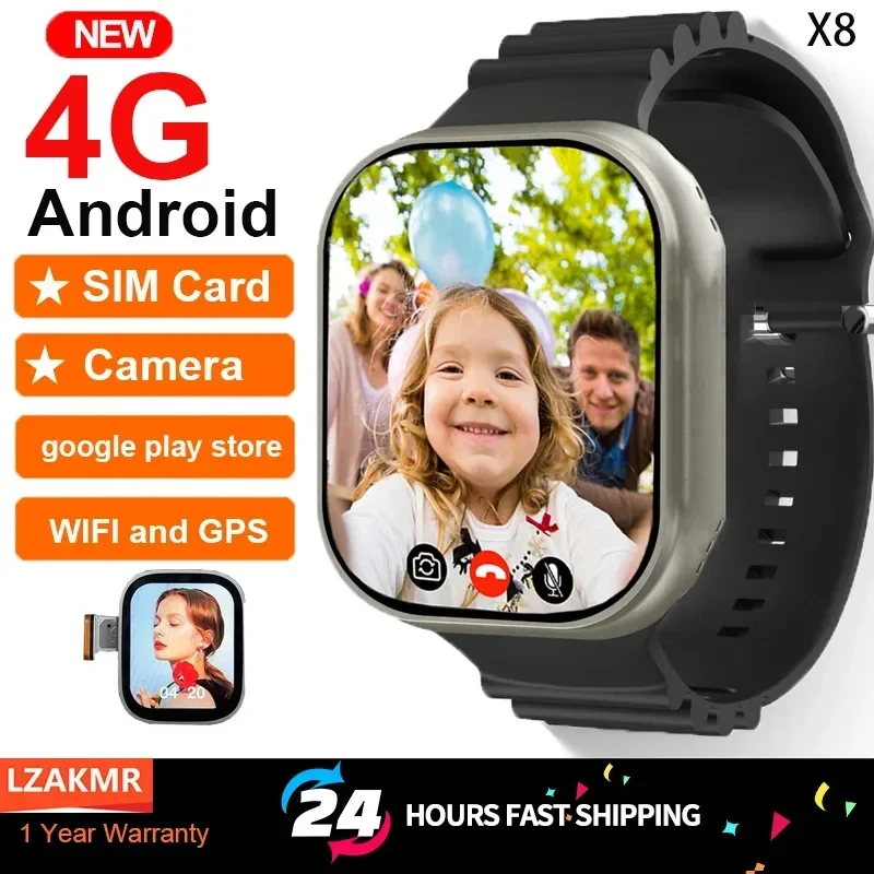 NEW-4G-Smart-Watch-X8-2-02-Screen-Altitude-Barometer-Compass-AI-Voice ...