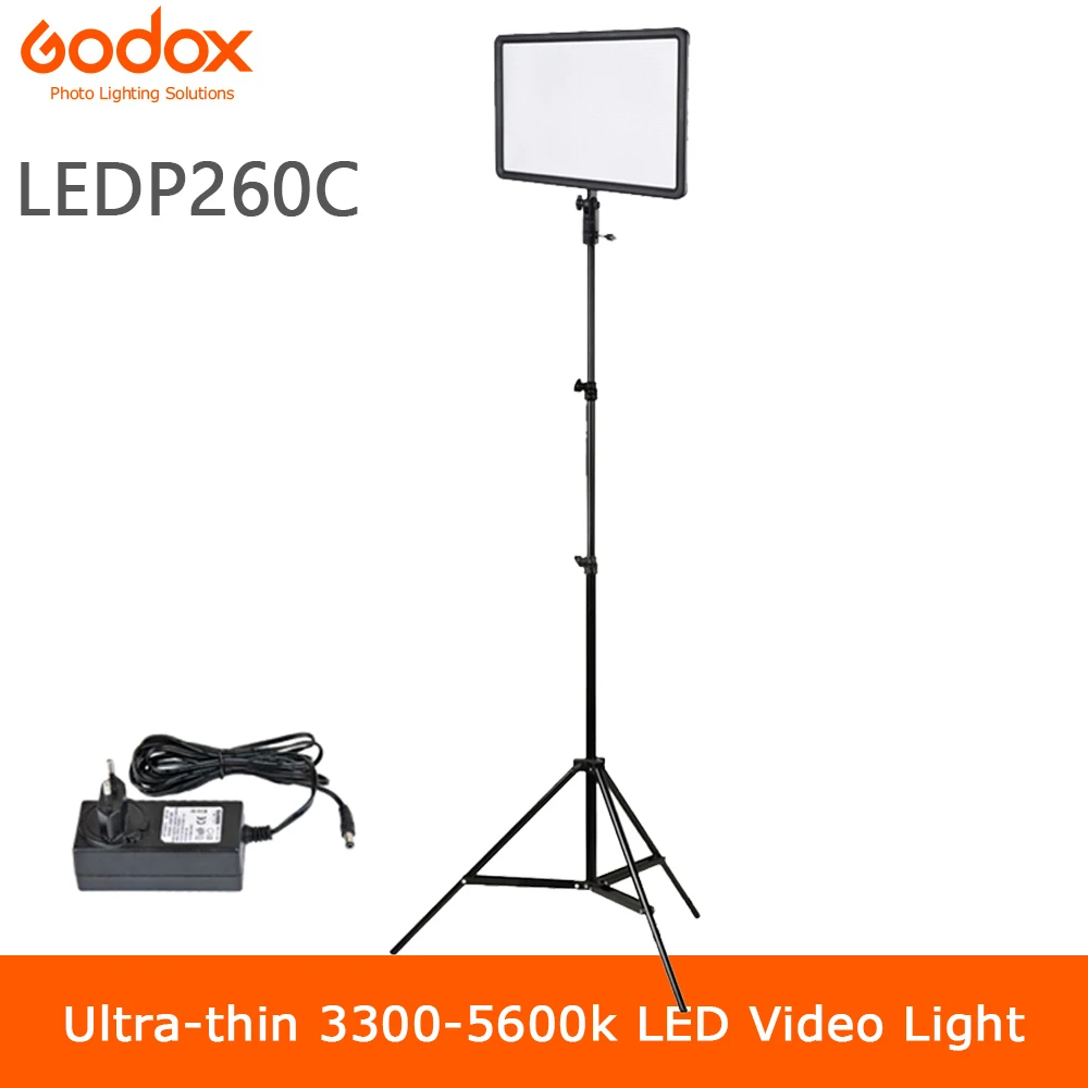 Godox Ledp260c Dimmable 260 Led Video Light With Adjustable Color ...