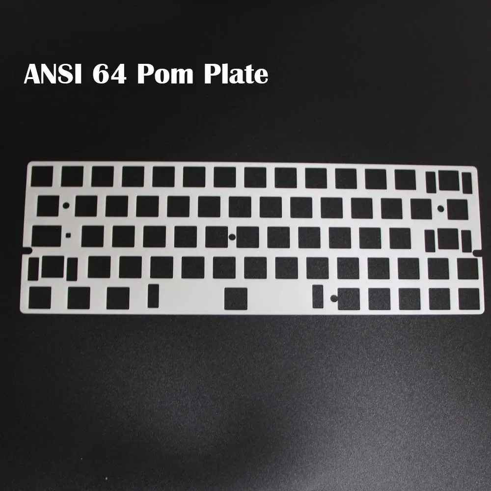 Customized-60-Mechanical-Keyboard-ANSI-64-Layout-Pom-Plate-Poron ...