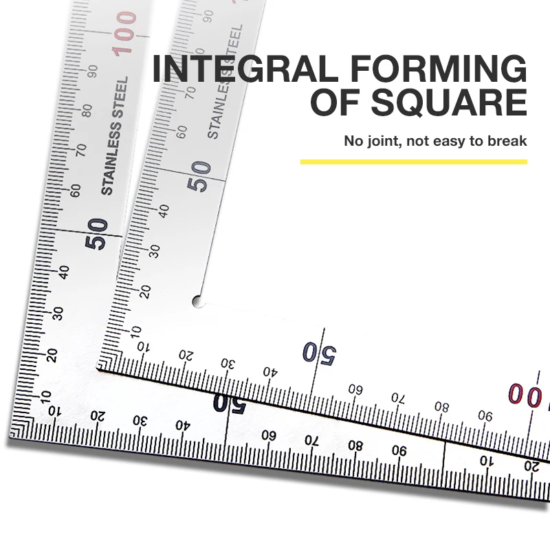 Stainless-Steel-L-Shape-Ruler-Double-Sided-Ruler-Measuring-Tool-Metal ...