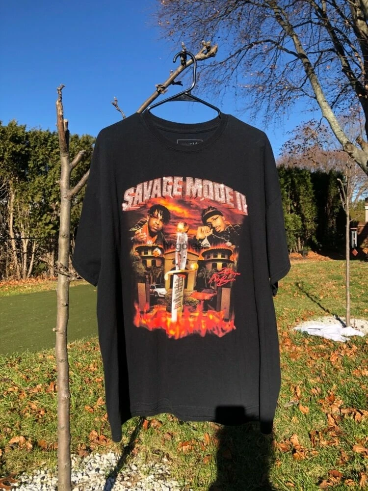 21-Savage-x-Metro-Boomin-Savage-Mode-2-Album-Cover-camiseta-XXL-Rare-Rap-Merch.jpg